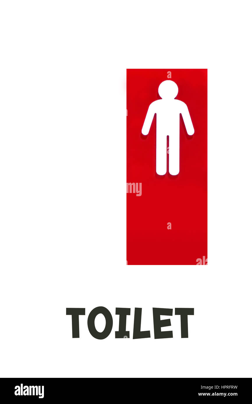 Man toilet symbol hi-res stock photography and images - Alamy