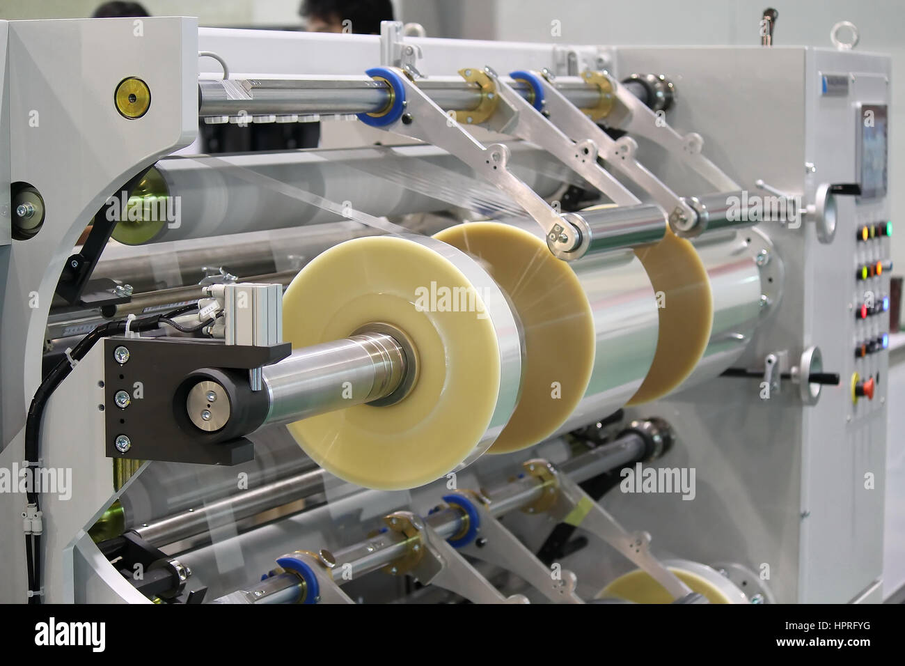 Food Sachet Packaging Process in the Industrial Stock Photo - Alamy