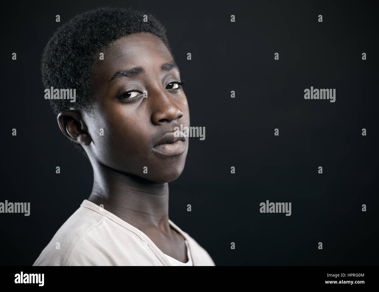 Portrait of an African boy Stock Photo - Alamy
