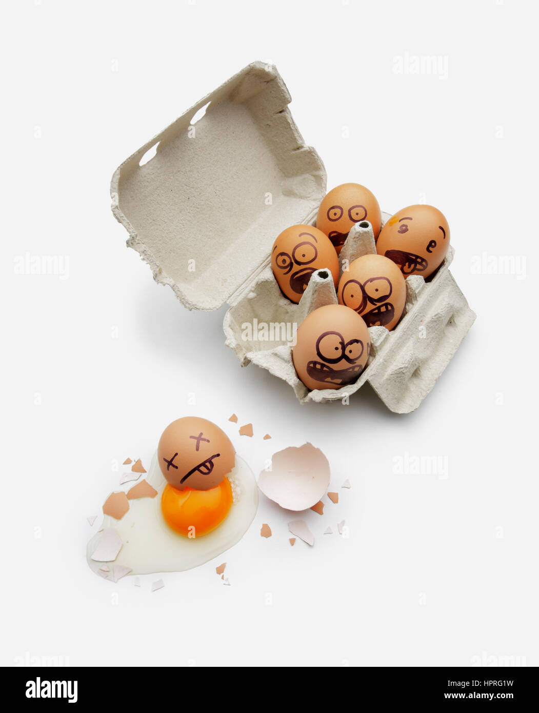 Scared egg hi-res stock photography and images - Alamy