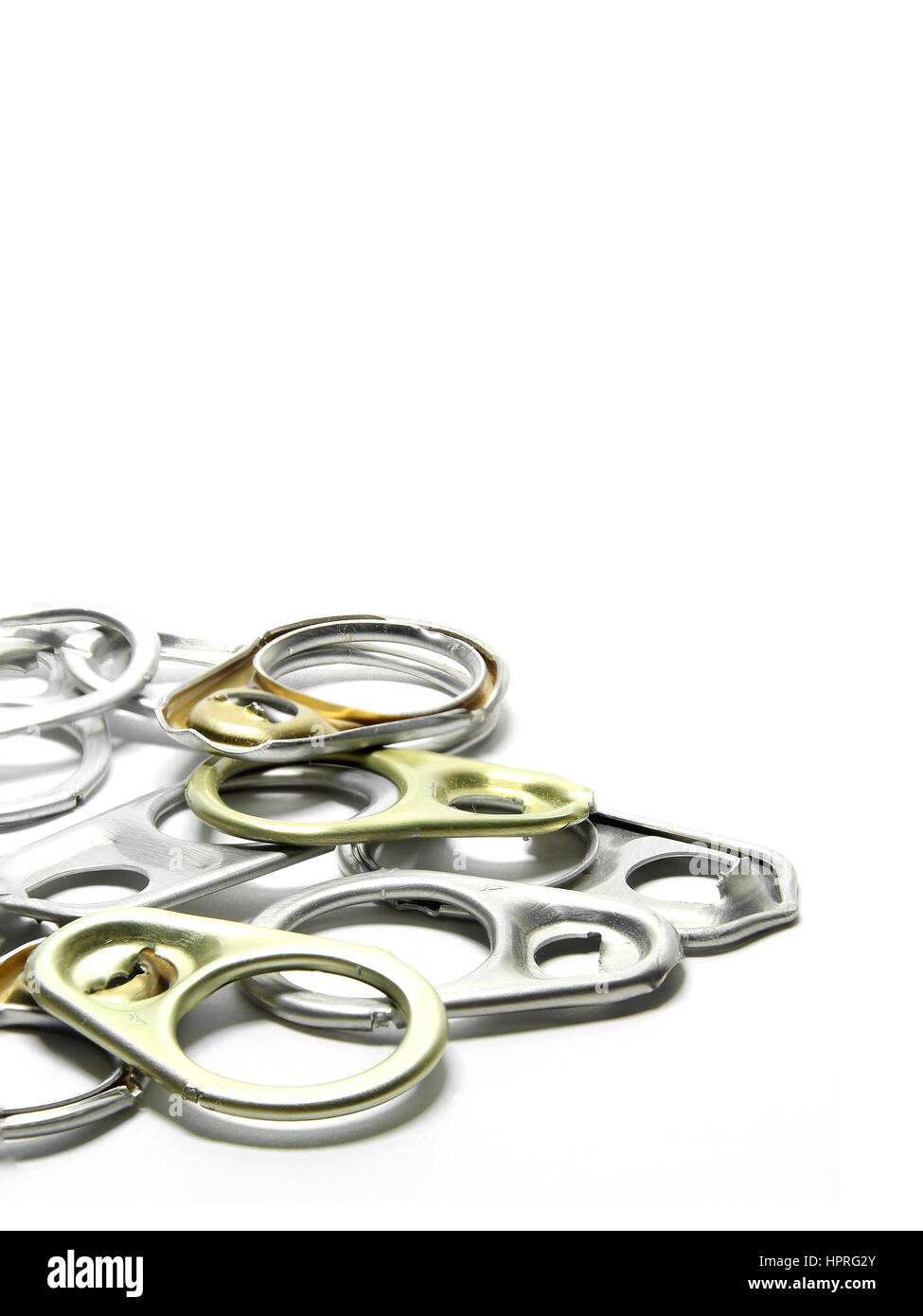 Closed Up recyclable raterial - Cancap isolated on white background ...