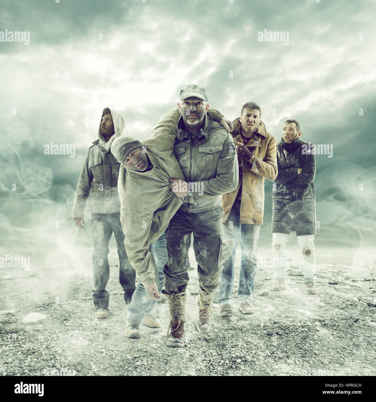 Portrait of a group of people dispersed Stock Photo - Alamy