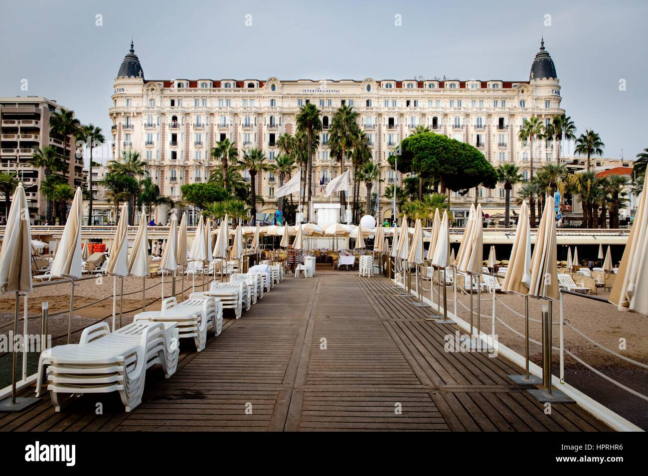 The Carlton hotel on the Promenade de la Croisette in Cannes, built in ...