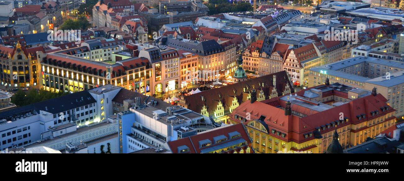 City center of Leipzig as seen from the Panorama Tower | usage ...