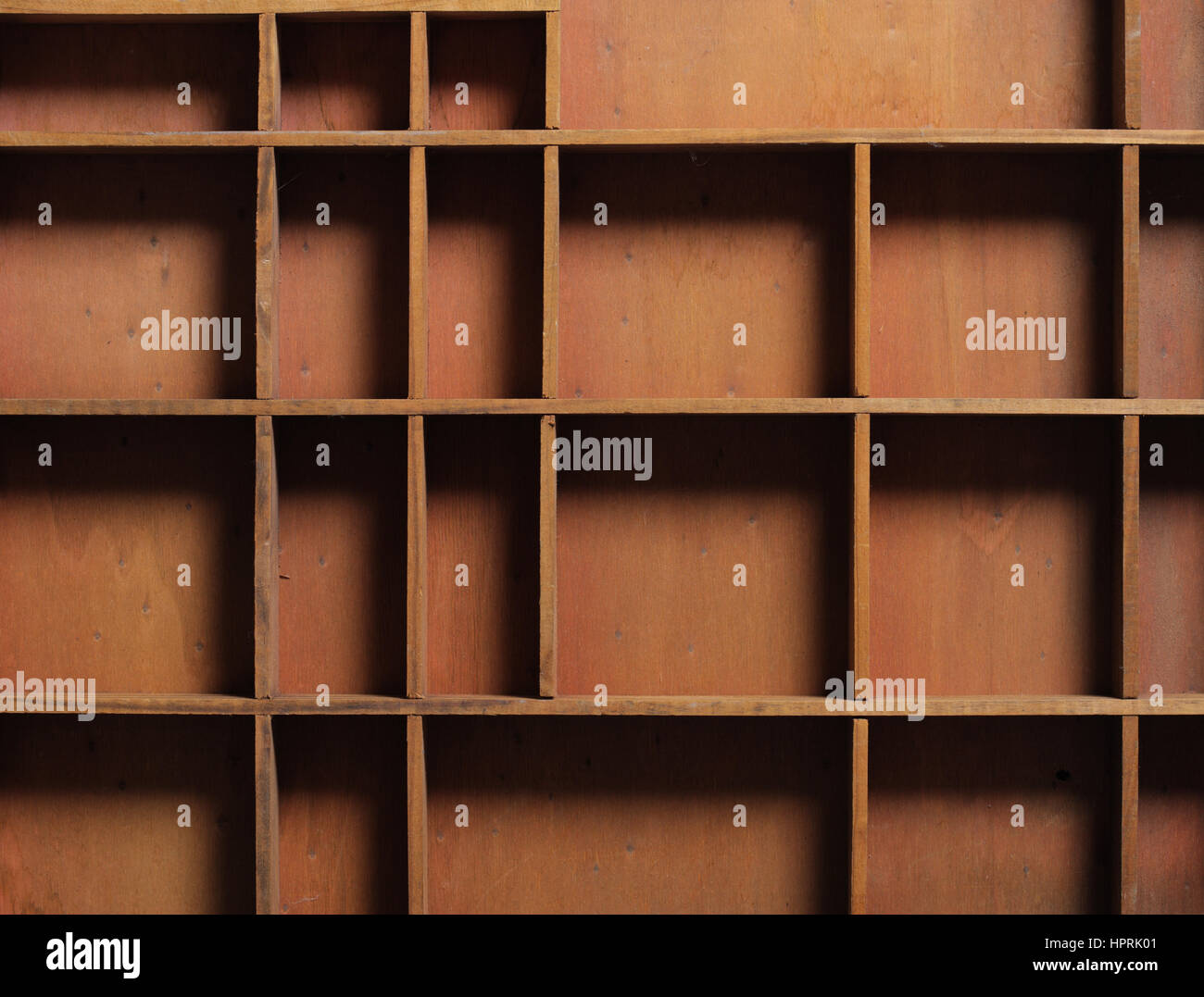 drawer wooden compartments empty, close up Stock Photo - Alamy