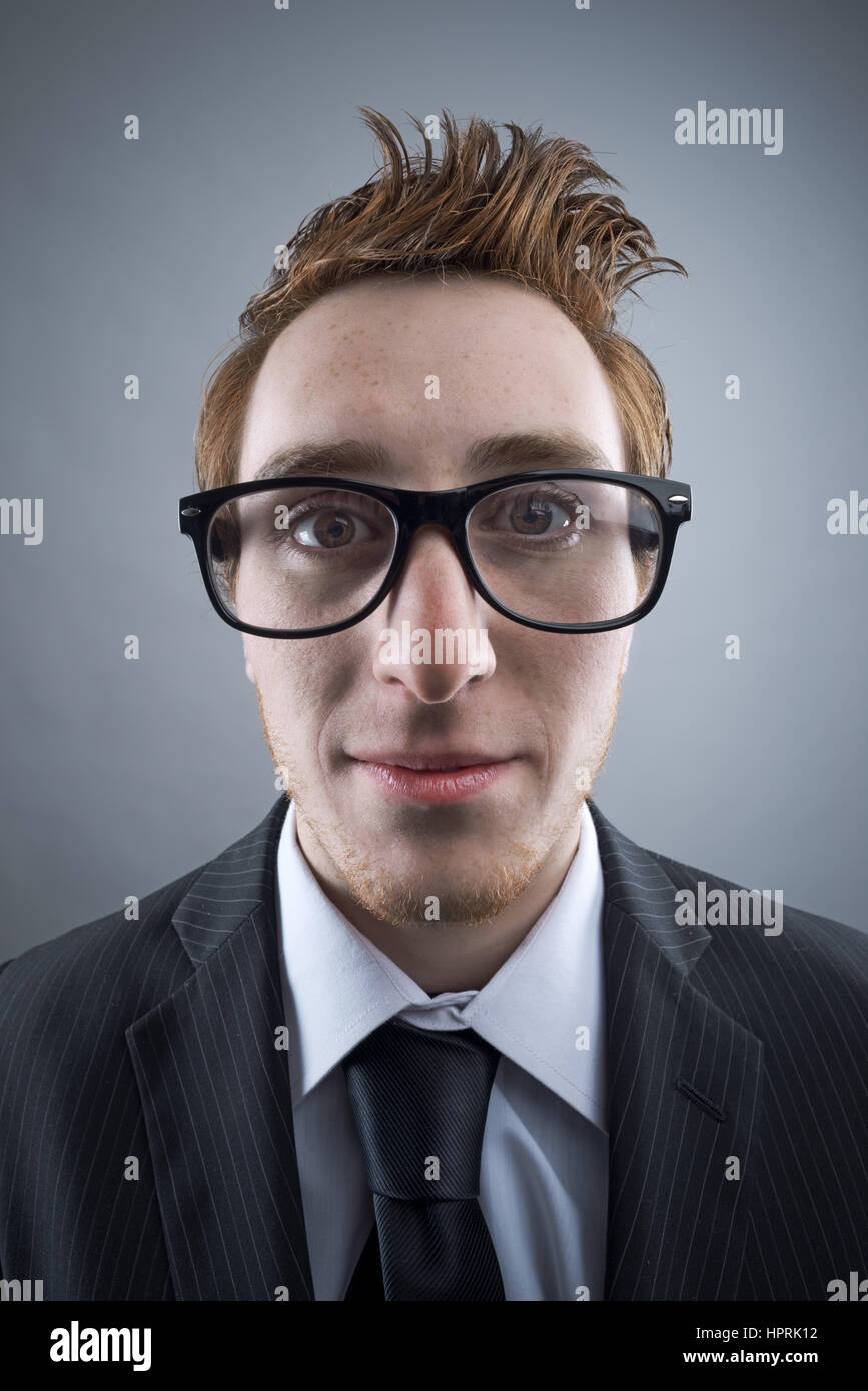 Nerd businessman hi-res stock photography and images - Alamy