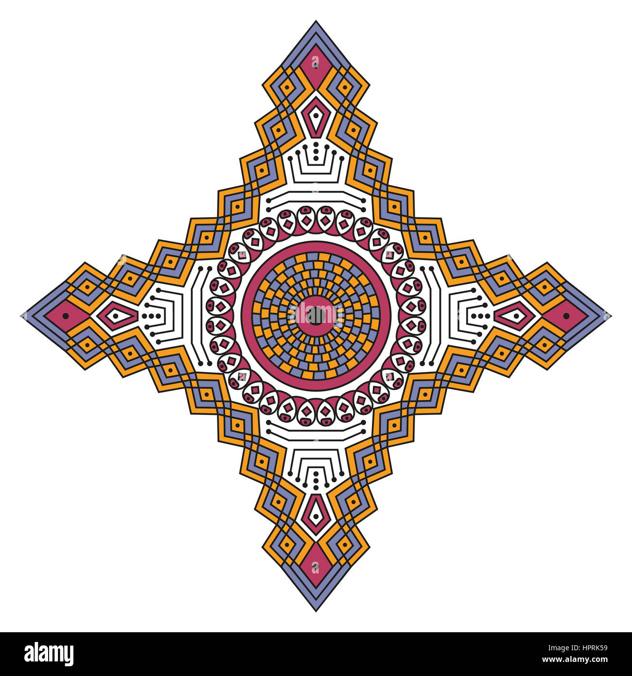 Colorful ethnic pattern. Vector element for design Stock Photo - Alamy