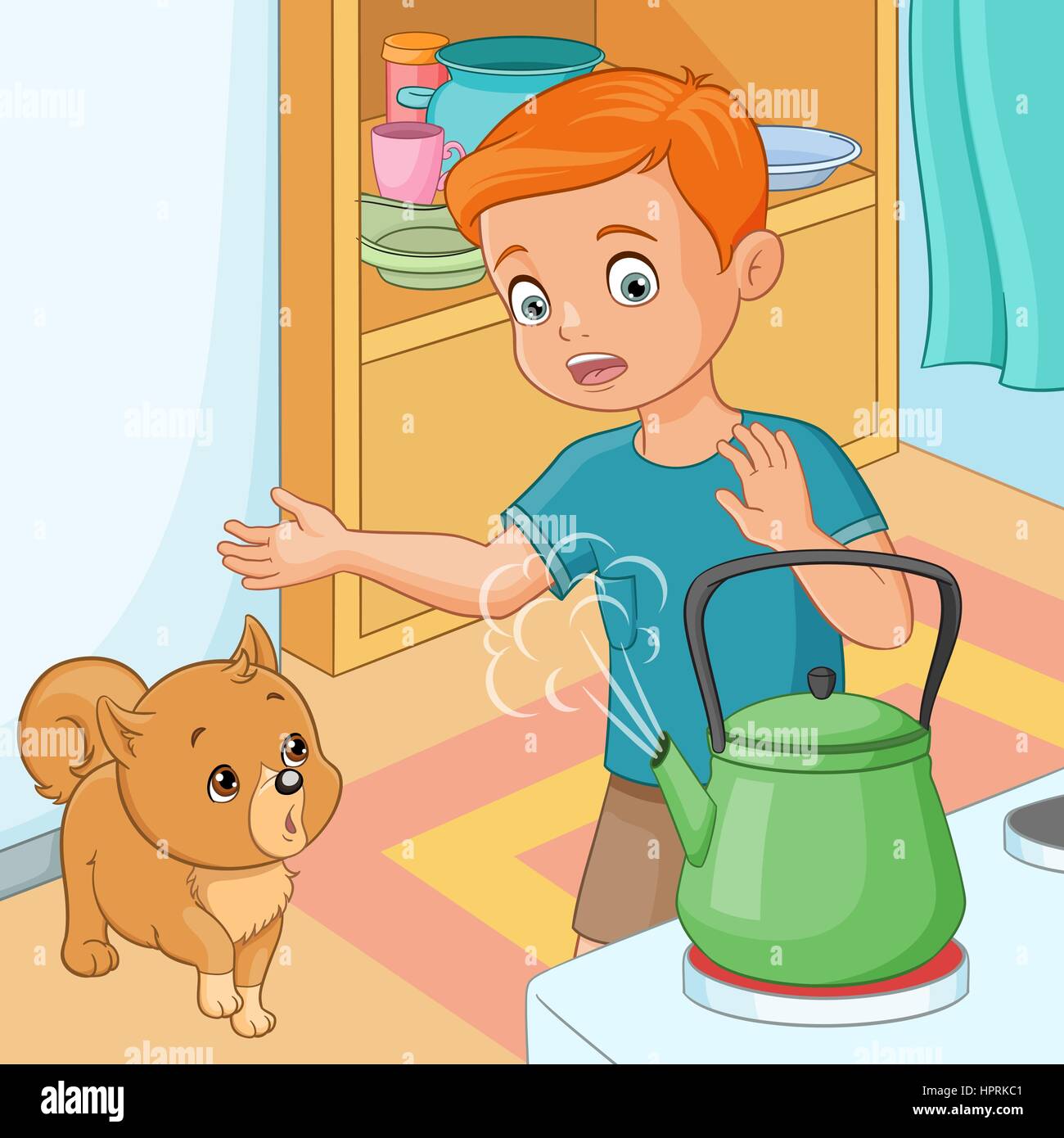 Touching A Hot Stove Clipart
