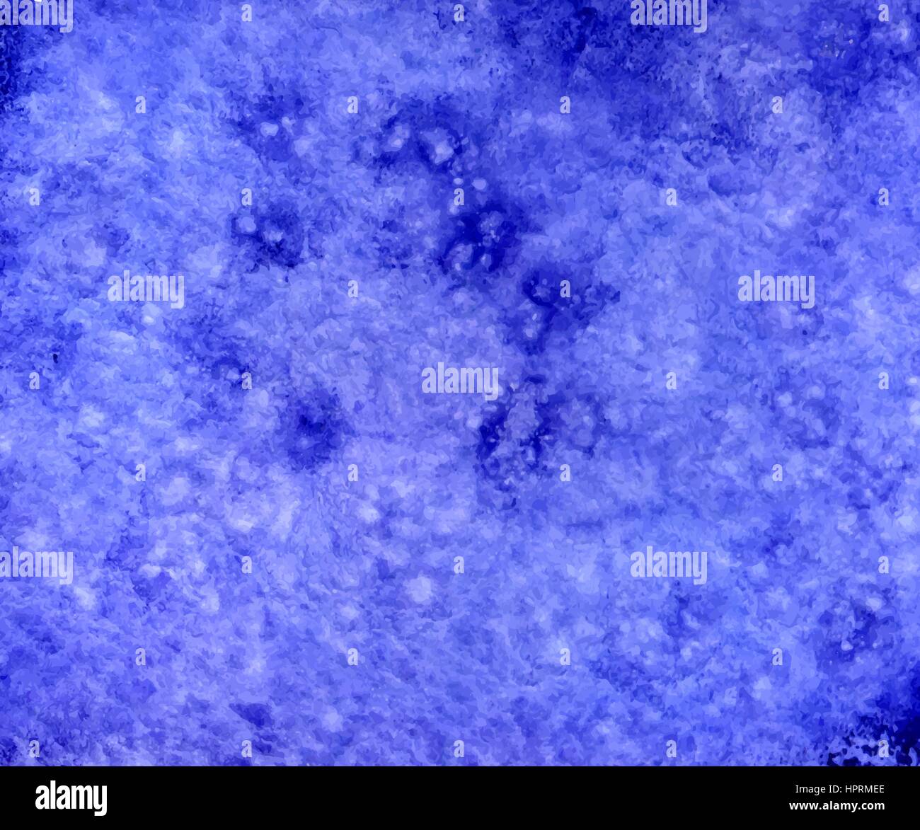 Navy blue watercolor hand drawn banner. Vector watercolour paper grain ...