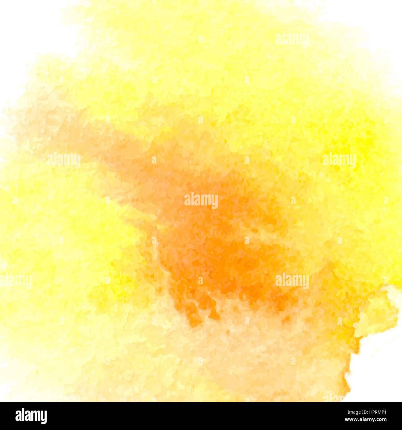Vector background with watercolor splash. Yellow watercolour card Stock ...