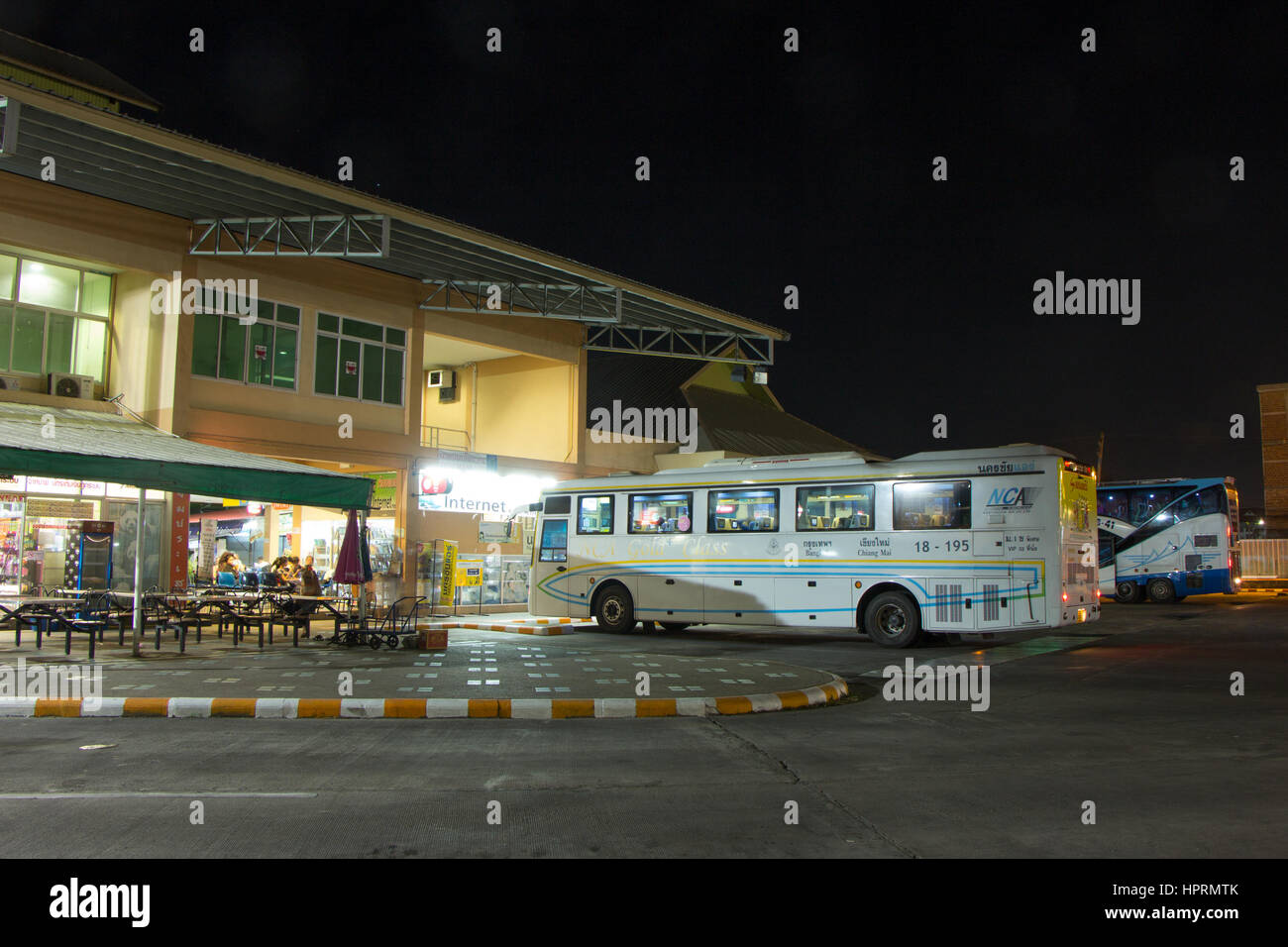CHIANGMAI, THAILAND -FEBRUARY 23 2017: Mercedes benz bus of Nakhonchai ...