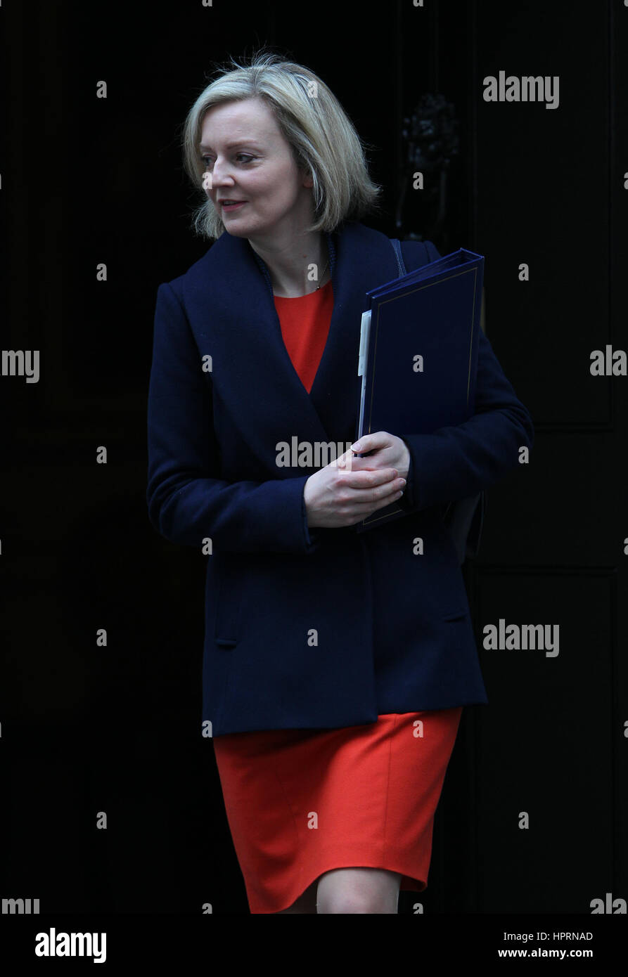 LONDON - FEB 21, 2017: Elizabeth Truss MP Lord Chancellor and Secretary ...