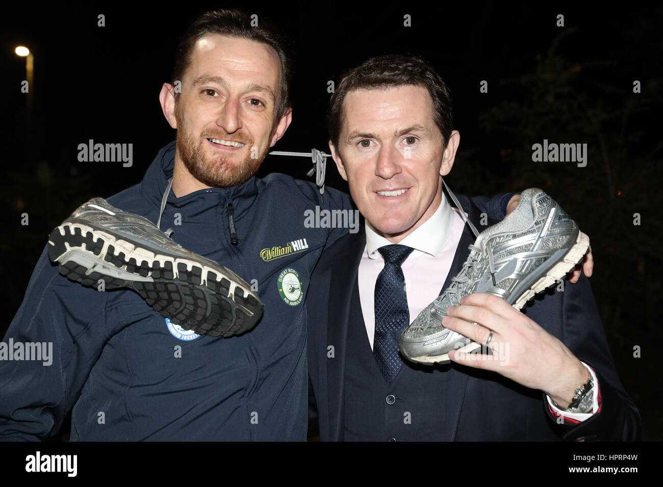 John Reay and former jockey Tony McCoy during a photocall at the ...
