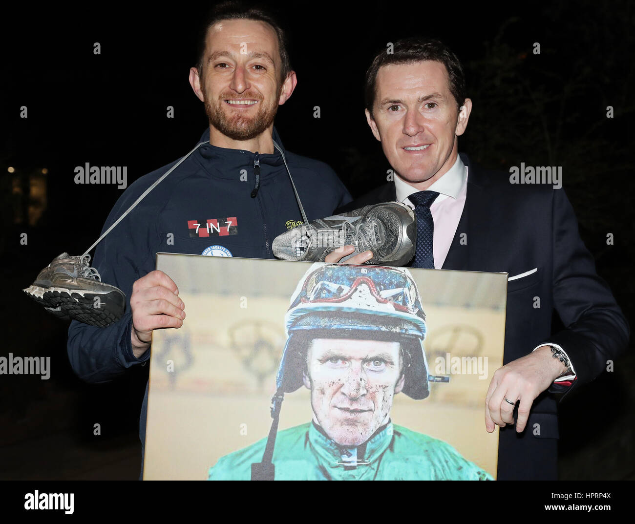 John Reay and former jockey Tony McCoy during a photocall at the ...