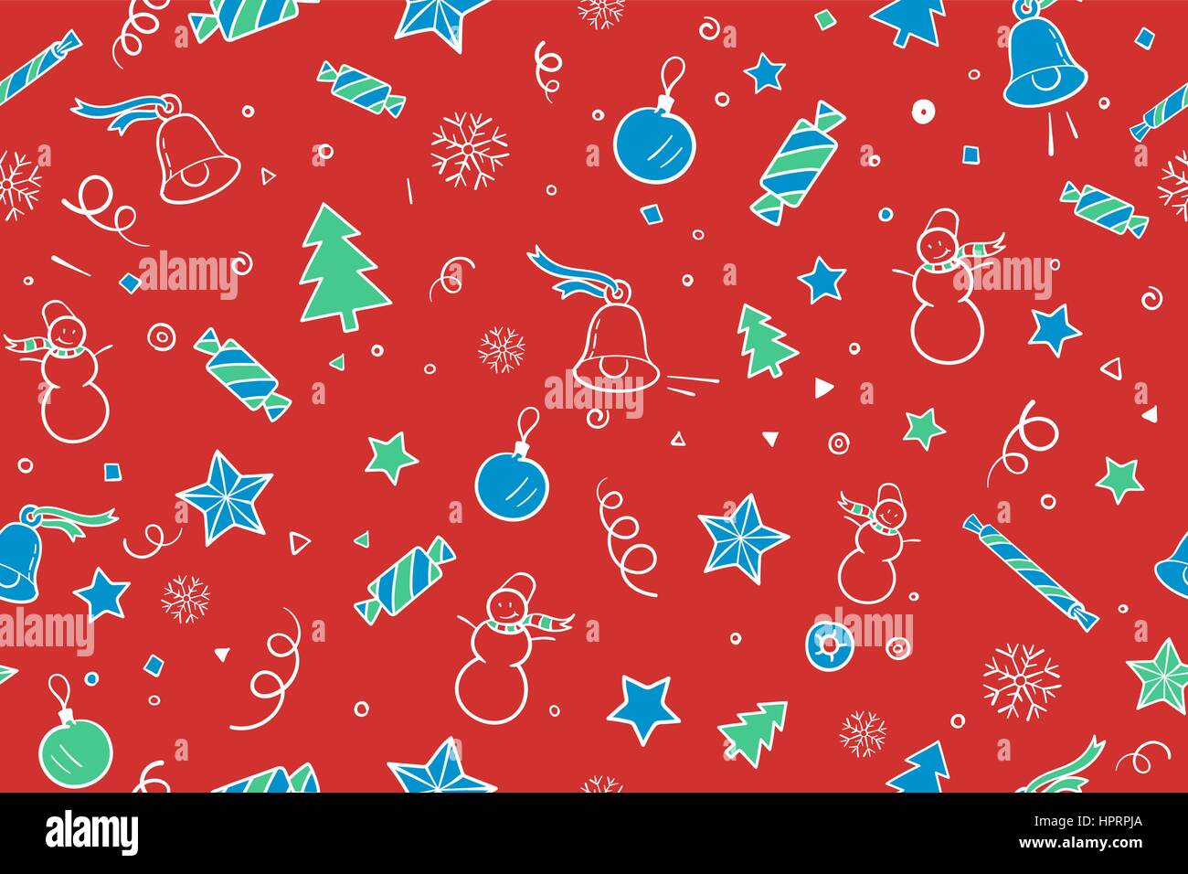 Seamless pattern for Christmas and Happy New Year theme Stock Vector ...