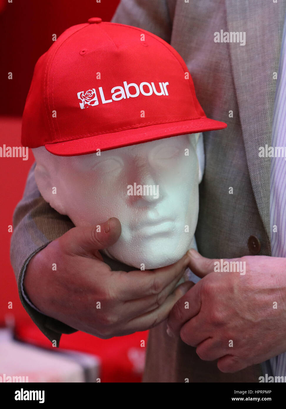 Labour merchandise is held at the Scottish Labour conference at the ...