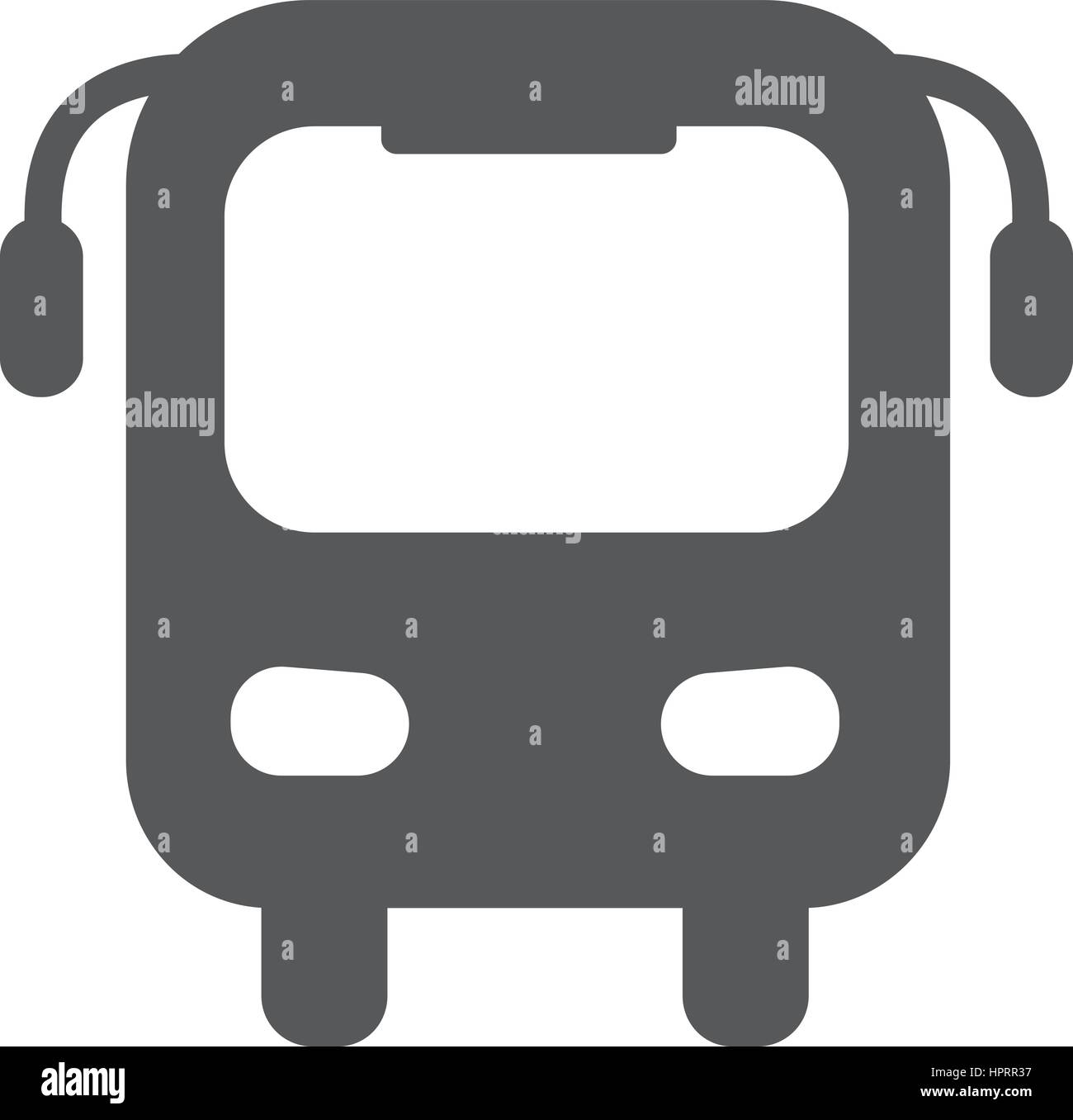 Bus flat icon vector illustration Stock Vector Image & Art - Alamy