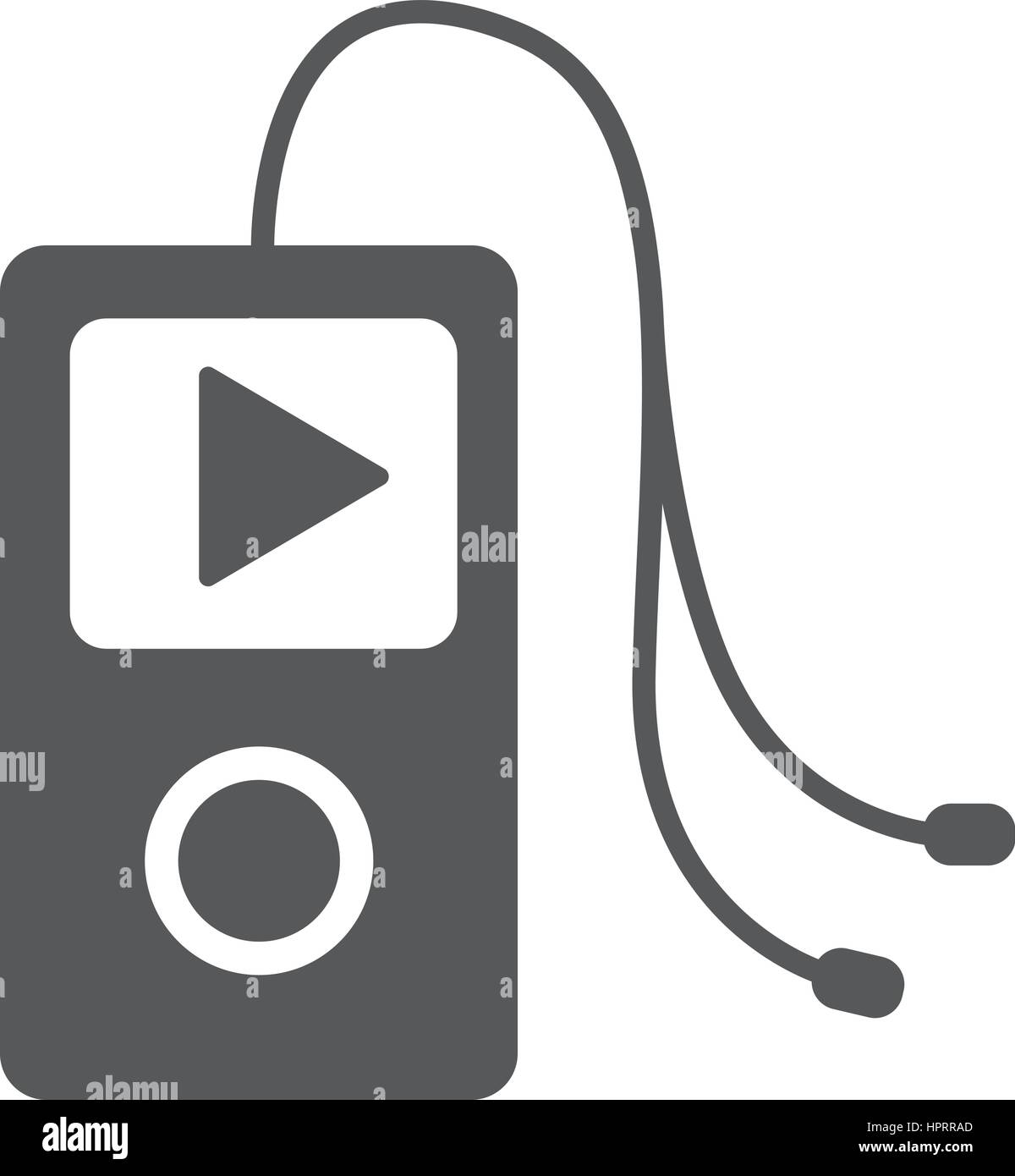 Retro player with headphones Stock Vector Images - Alamy