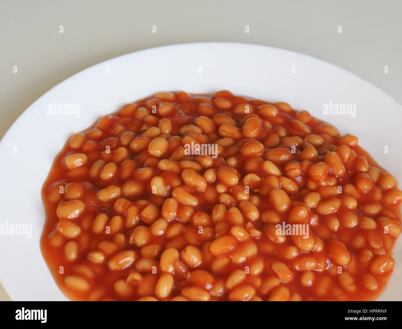 baked beans food in a tomato sauce Stock Photo - Alamy