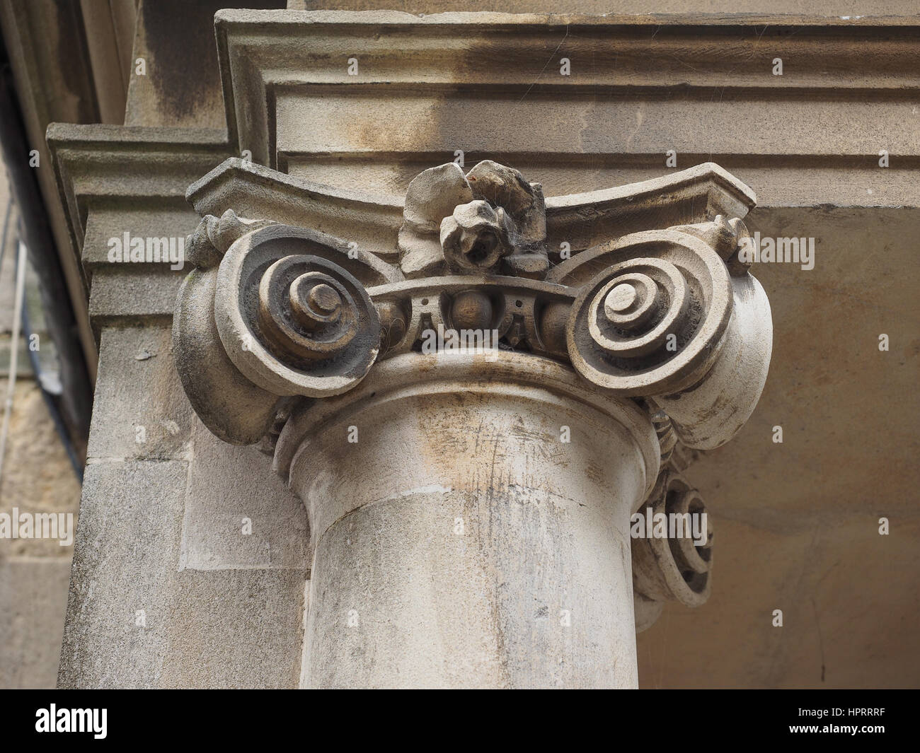 Capital of the ancient Greek Ionic order Stock Photo - Alamy