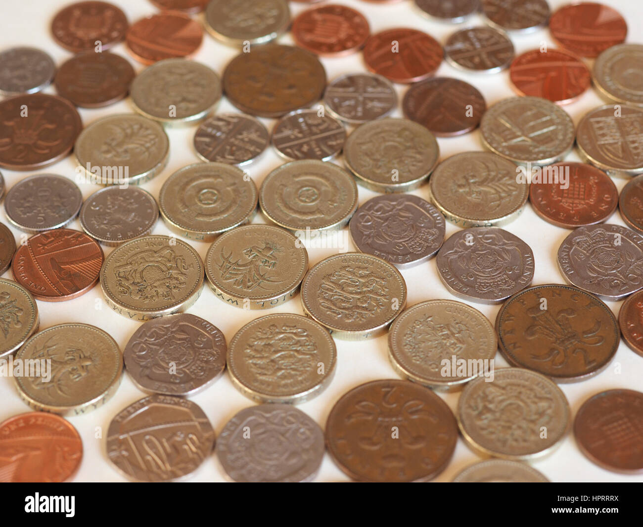 Pound coins money (GBP), currency of United Kingdom Stock Photo - Alamy
