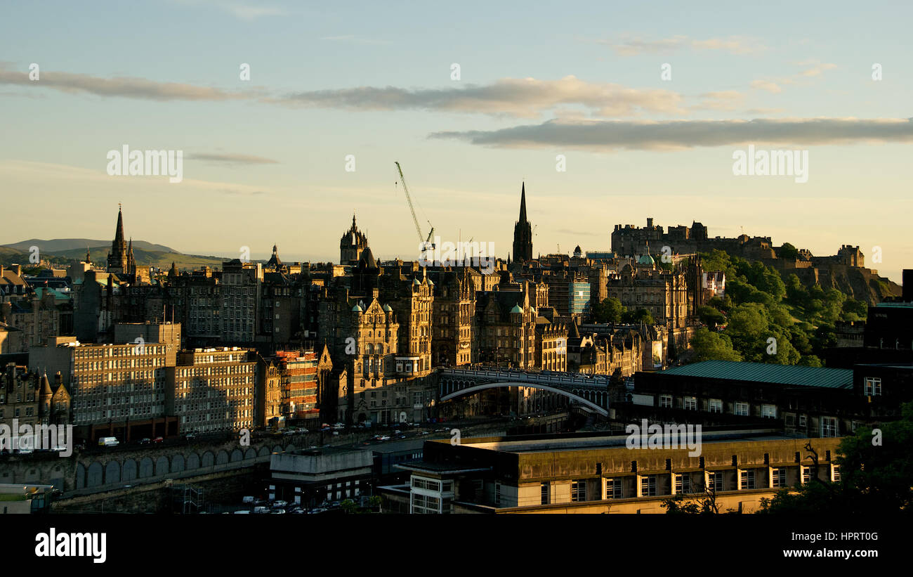Sunset in Edinburgh, Scotland Stock Photo - Alamy