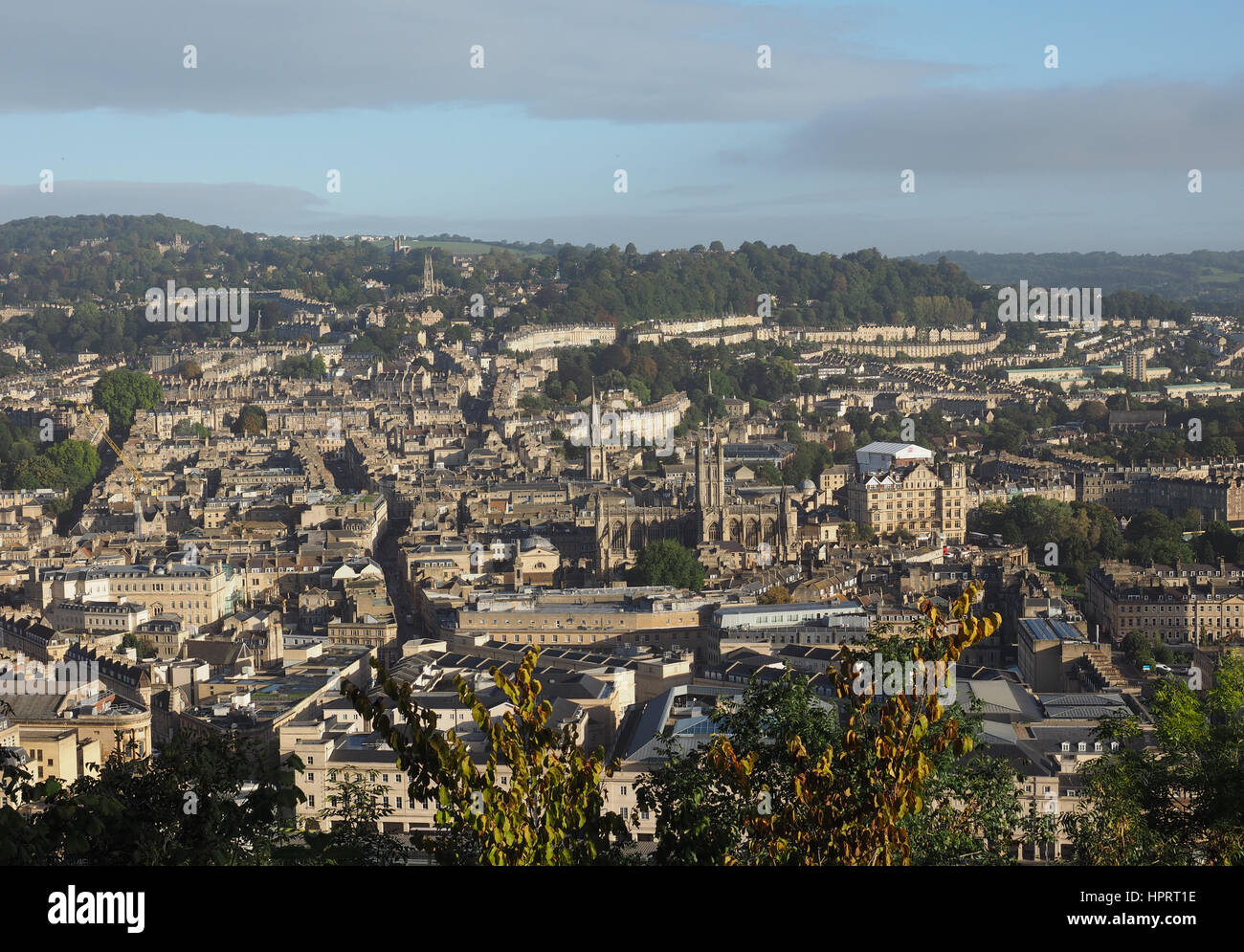 Aerial view of the city of Bath, UK Stock Photo - Alamy