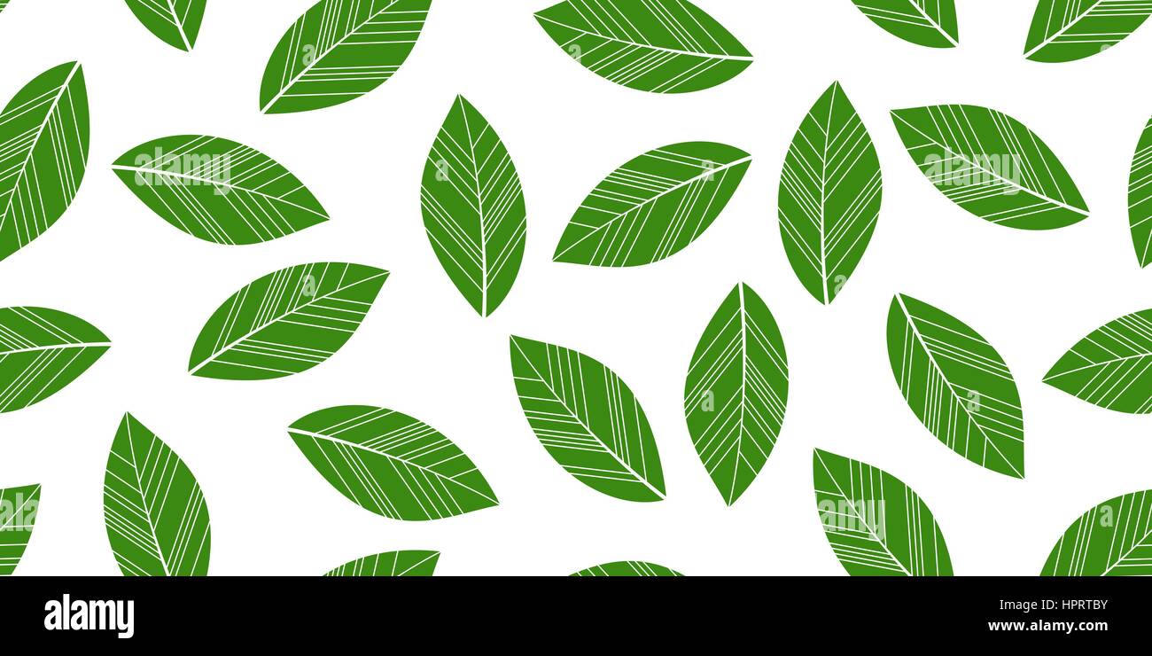 green seamless leaves Stock Vector Image & Art - Alamy