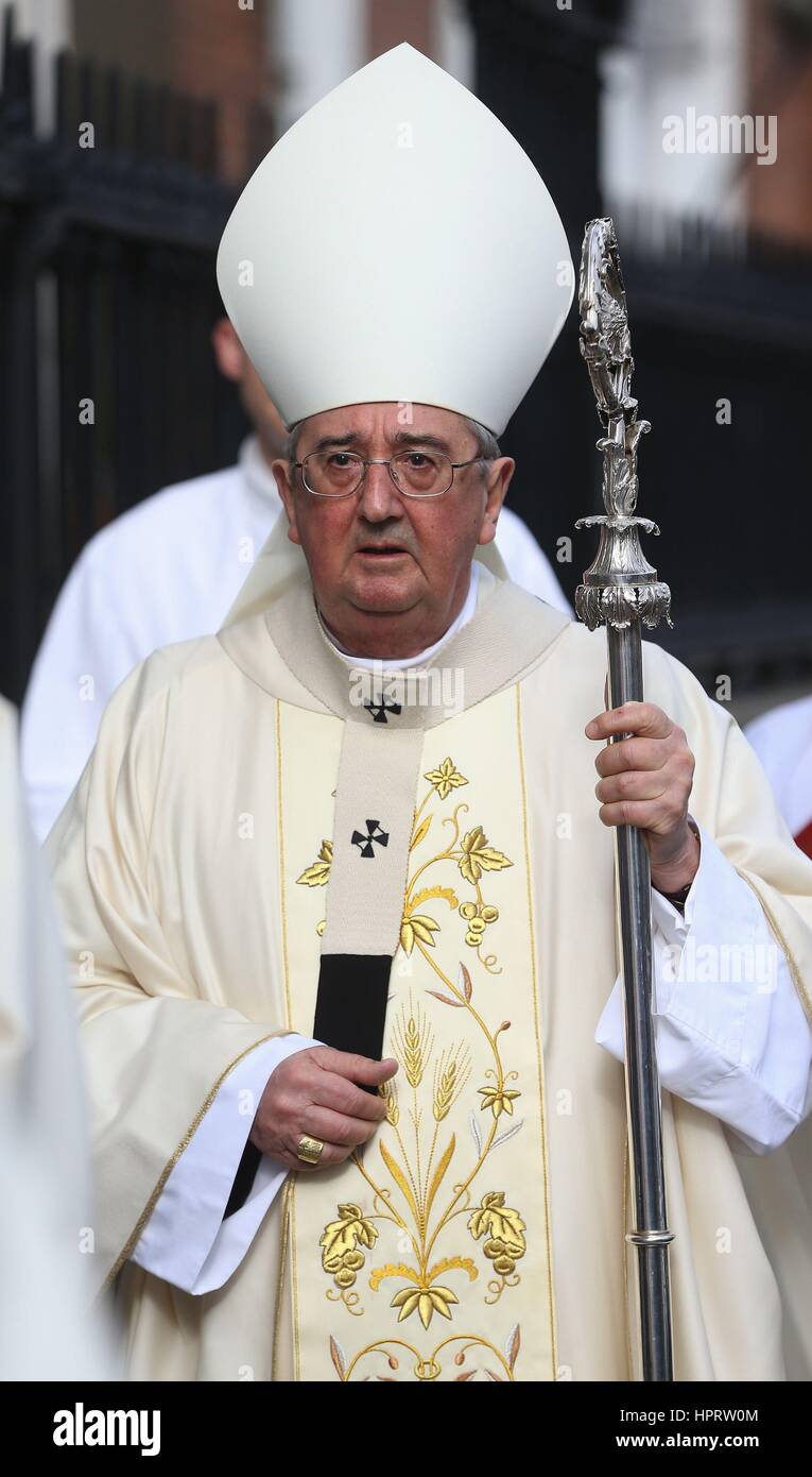 Principal celebrant Archbishop Diarmuid Martin arrives ahead of the ...