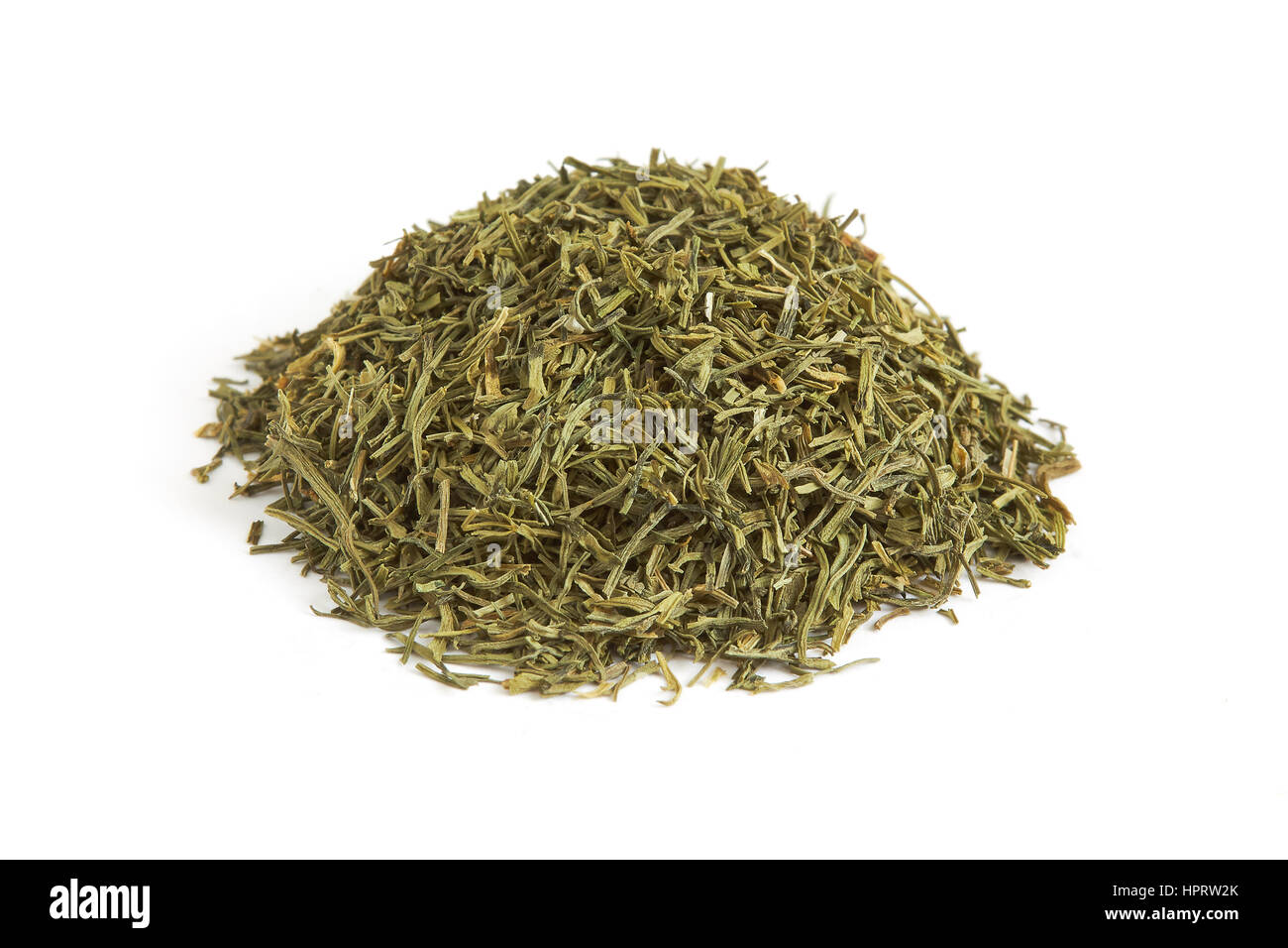 Pile of dried dill weed isolated on white background Stock Photo - Alamy