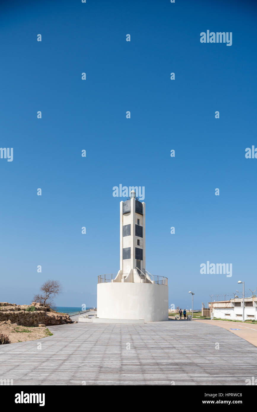 Reading lighthouse, Tel Aviv-Yafo, Israel Stock Photo - Alamy