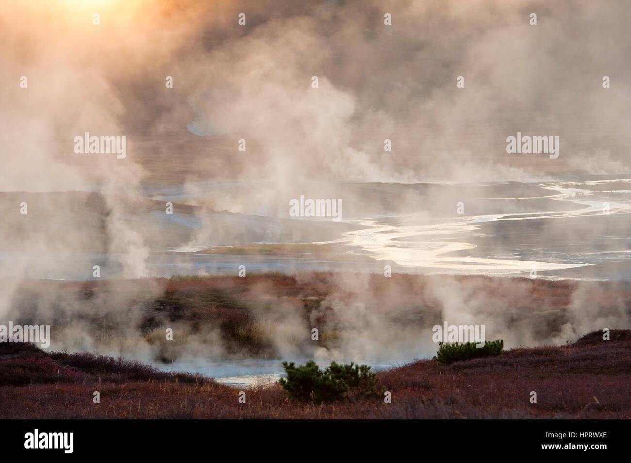 Caldera of volcano Uzon - Kamchatka, Russia Stock Photo - Alamy