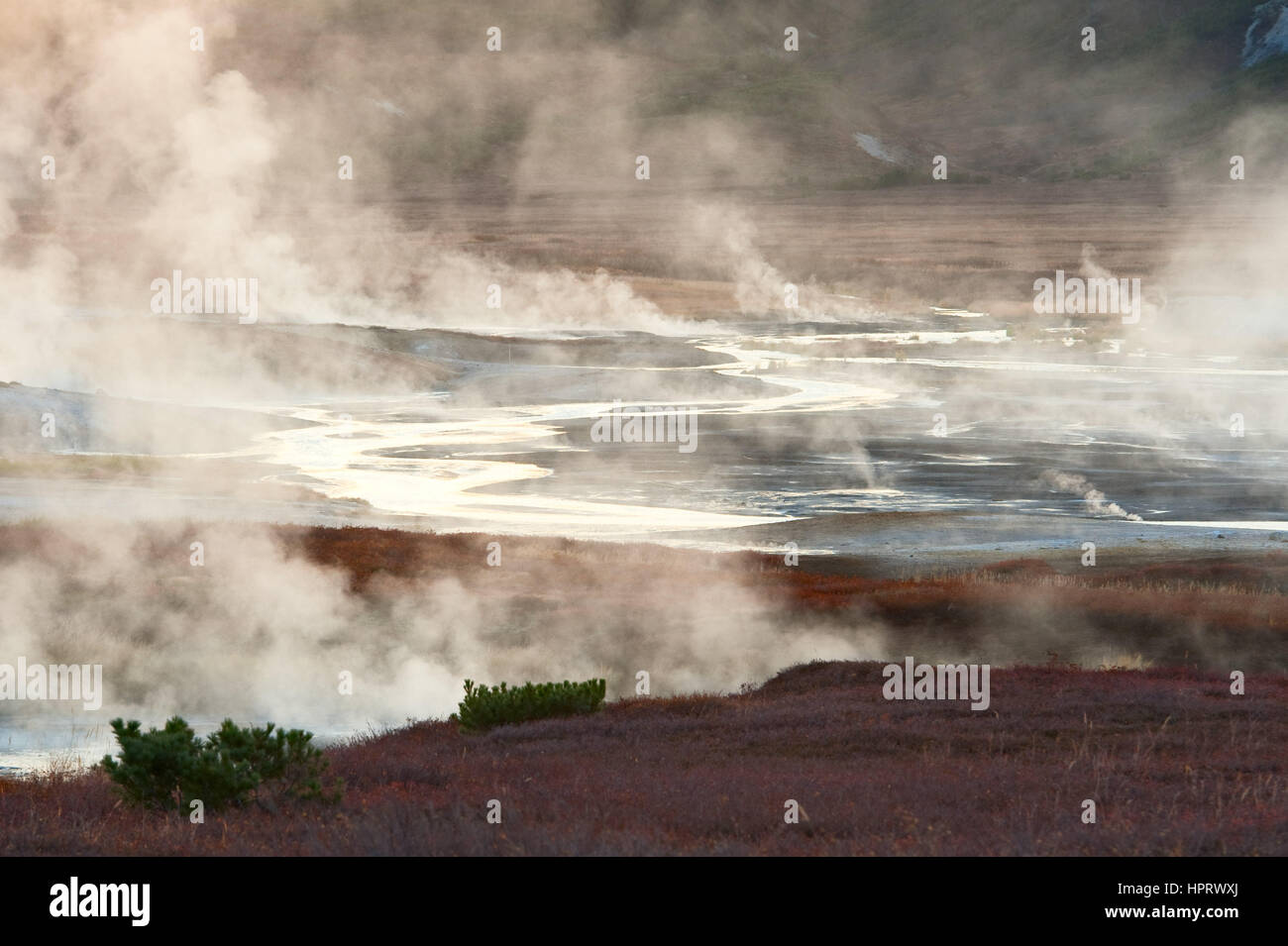 Caldera of volcano Uzon - Kamchatka, Russia Stock Photo - Alamy