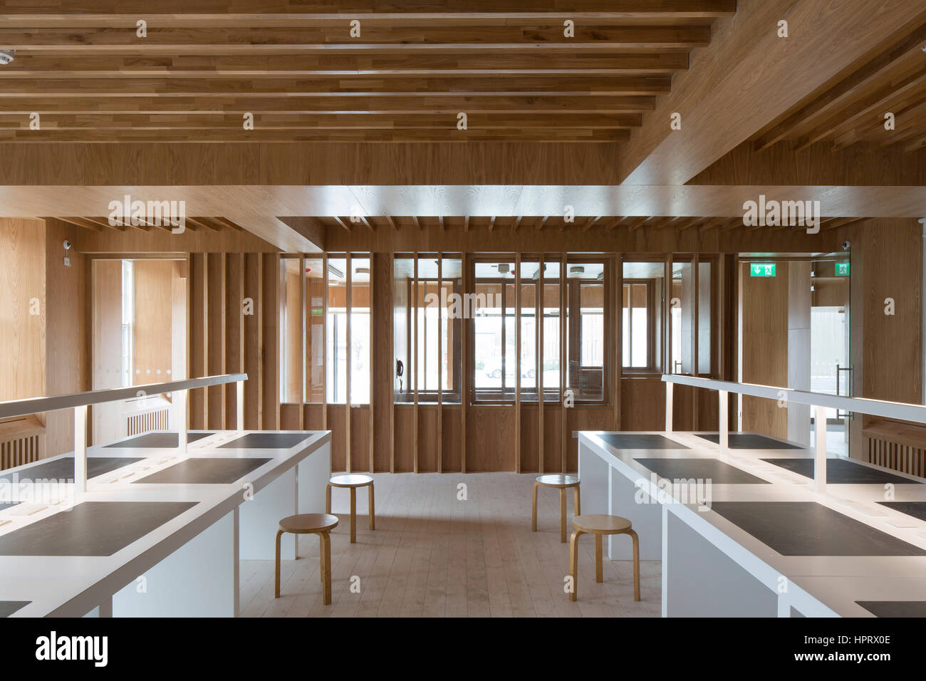 Timber lined reading and research room. Dublin Military Archives ...