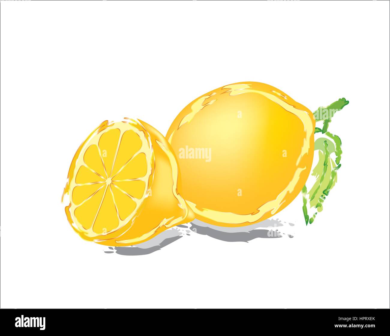 Sweet lemon pie Stock Vector Images - Alamy