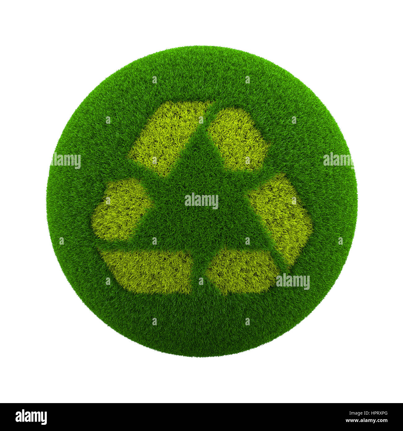 Recycling symbol green arrows on hi-res stock photography and images ...