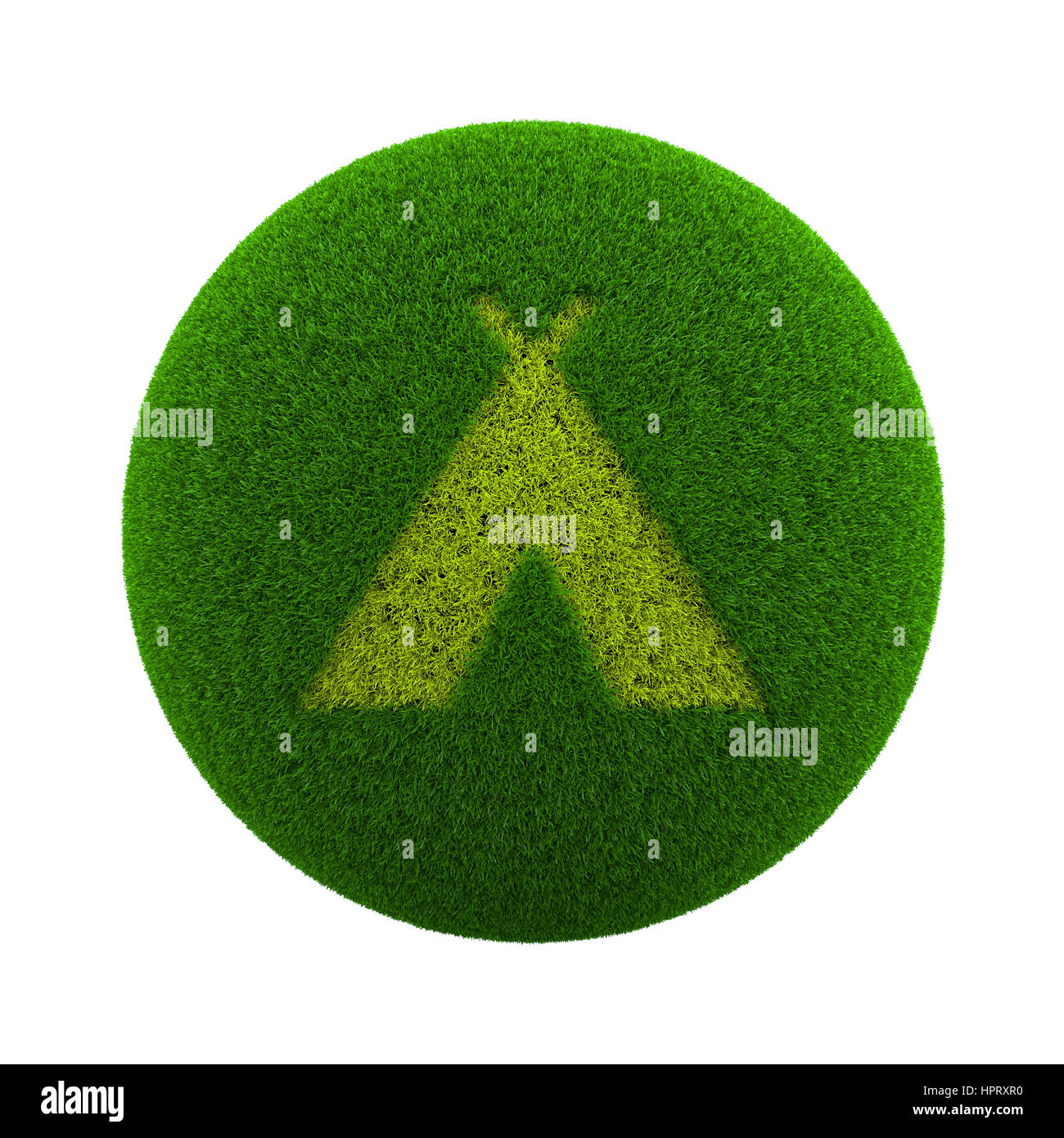 White tent in green Cut Out Stock Images & Pictures - Alamy