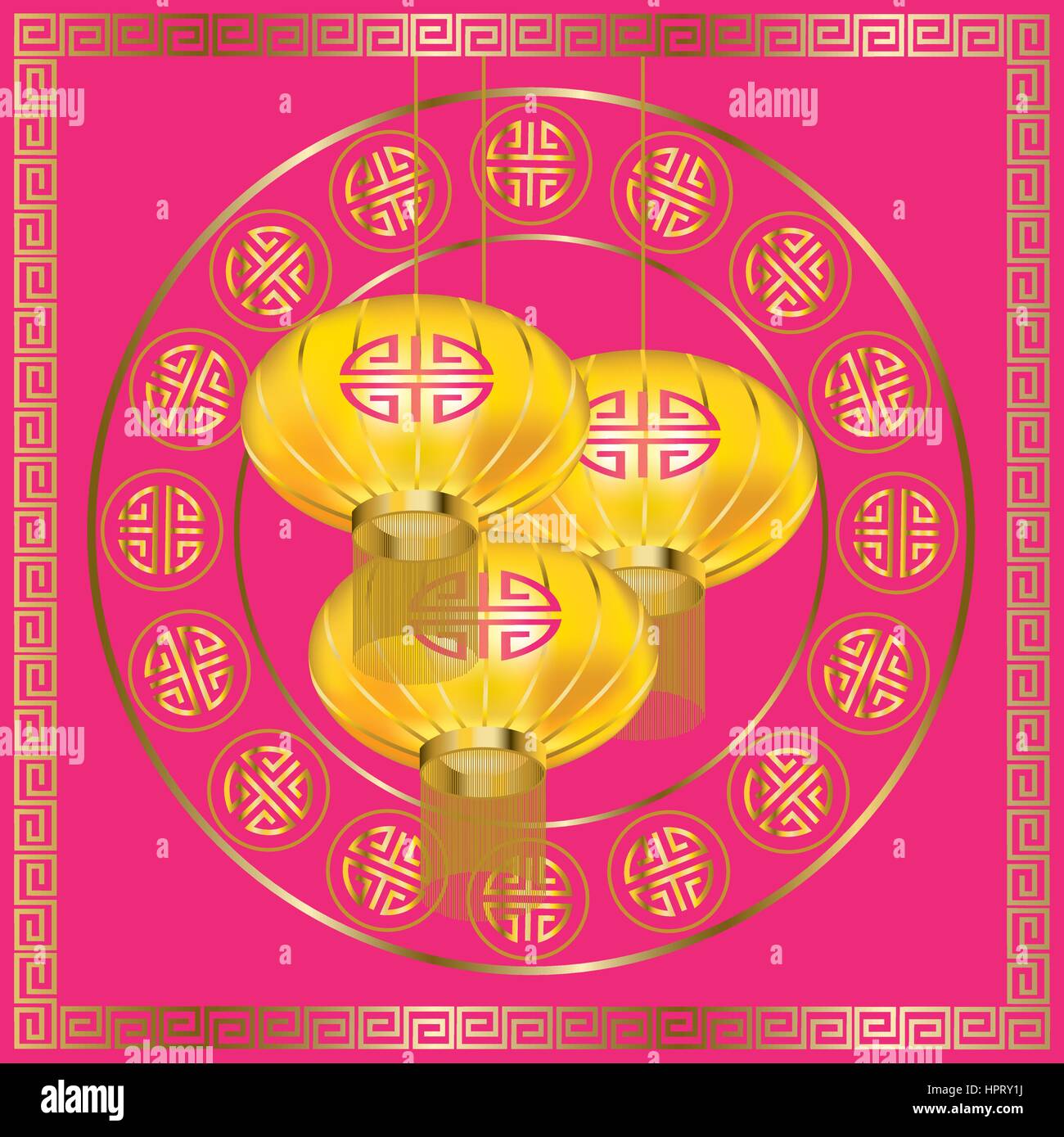 Lanterns on chinese new Stock Vector Images - Alamy