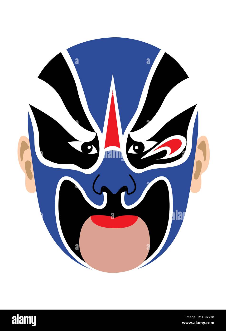 Chinese opera masks Stock Vector Images - Alamy