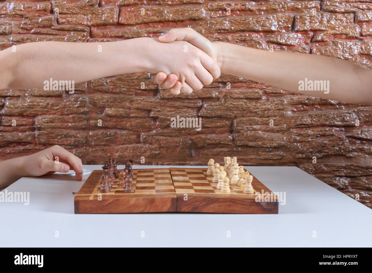 Kids handshake hi-res stock photography and images - Alamy