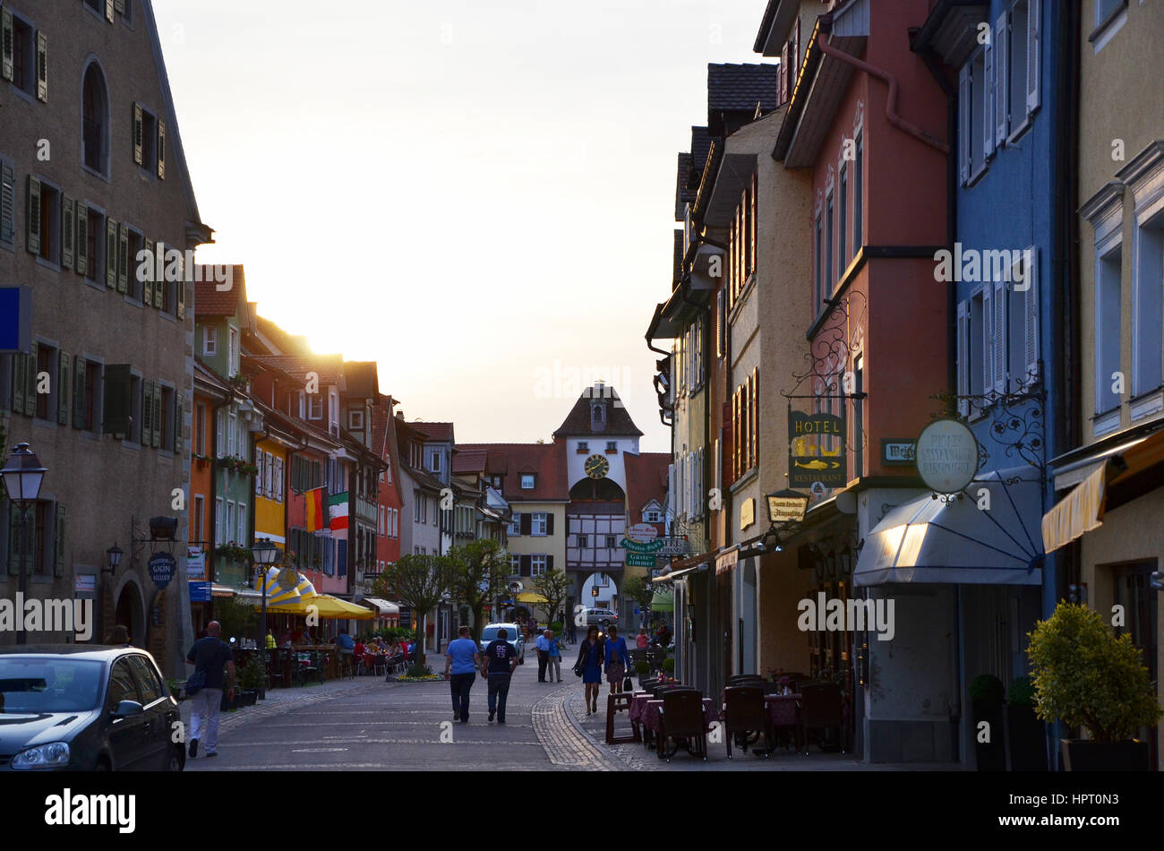 Historic City of Meersburg with colorful Buildings Stock Photo - Alamy