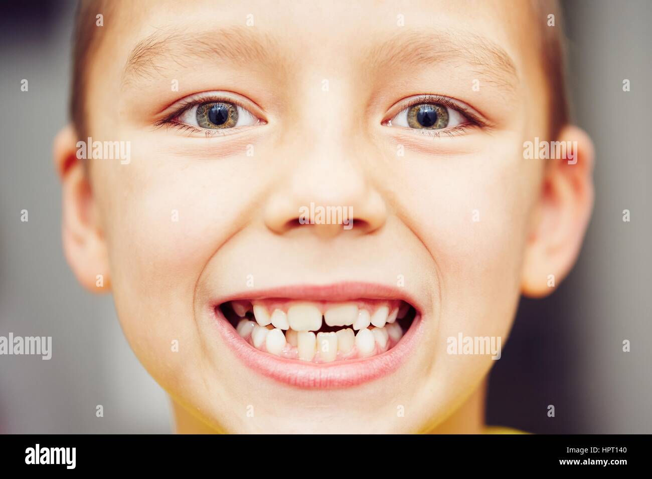 First and second teeth of the little boy Stock Photo - Alamy