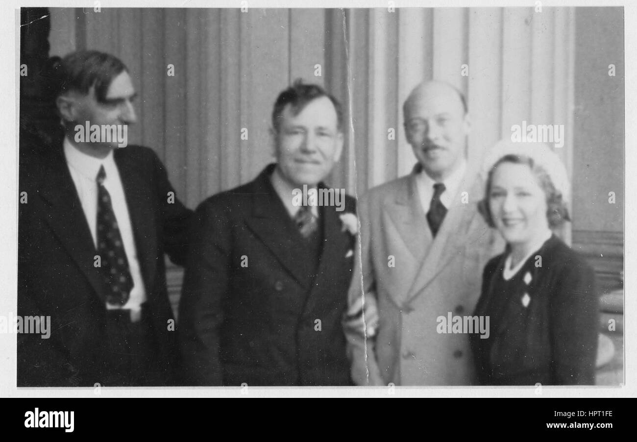 Half length group portrait of National Archives affiliates, 1937 Stock ...