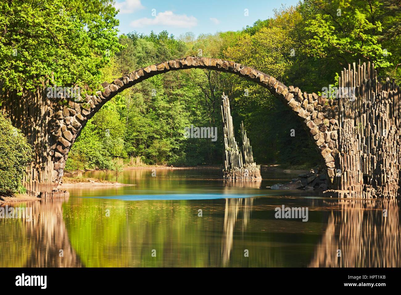 Amazing place in Germany - Rakotzbrucke also known as Devils Bridge in ...