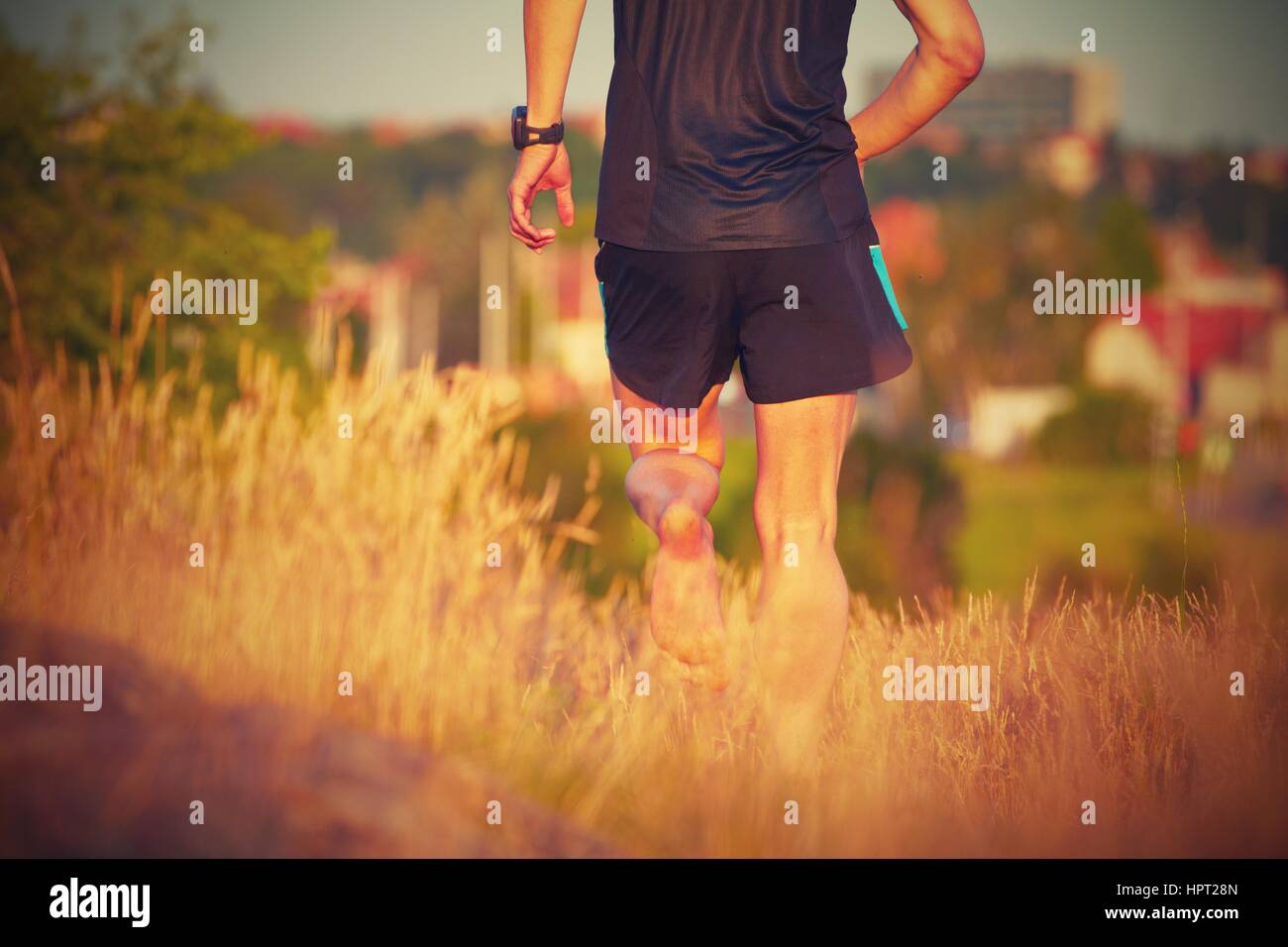 Cross country barefoot hi-res stock photography and images - Alamy