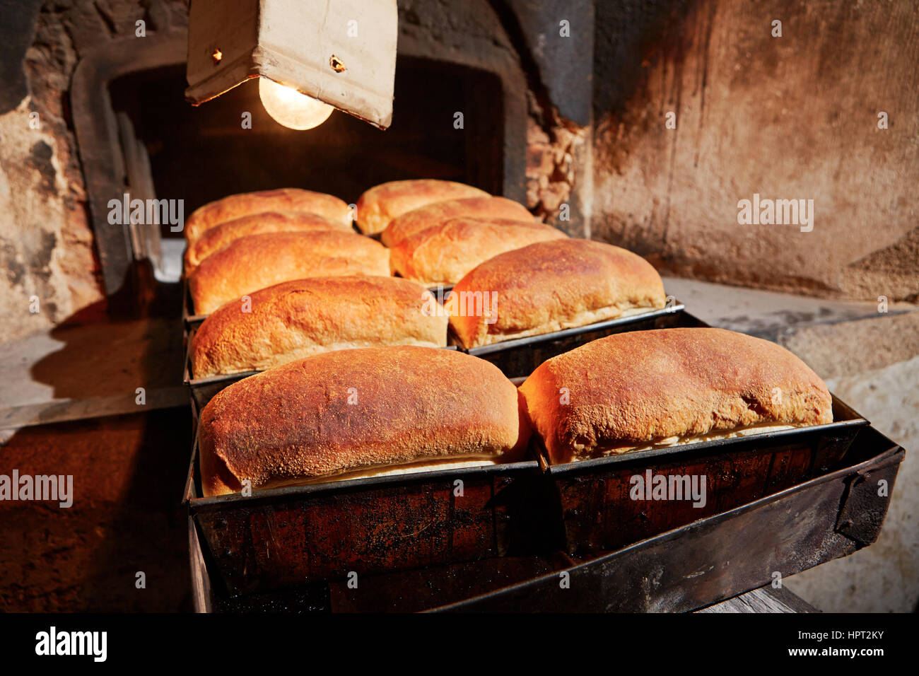 Traditional preparation of bread in the bakery Stock Photo - Alamy
