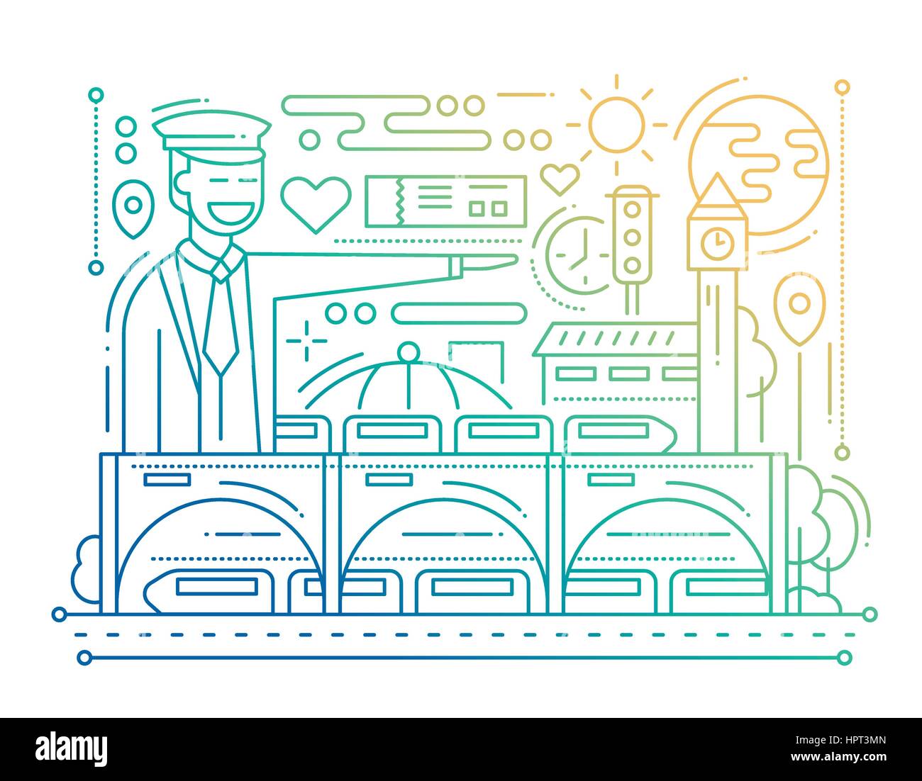 Railway composition Cut Out Stock Images & Pictures - Alamy