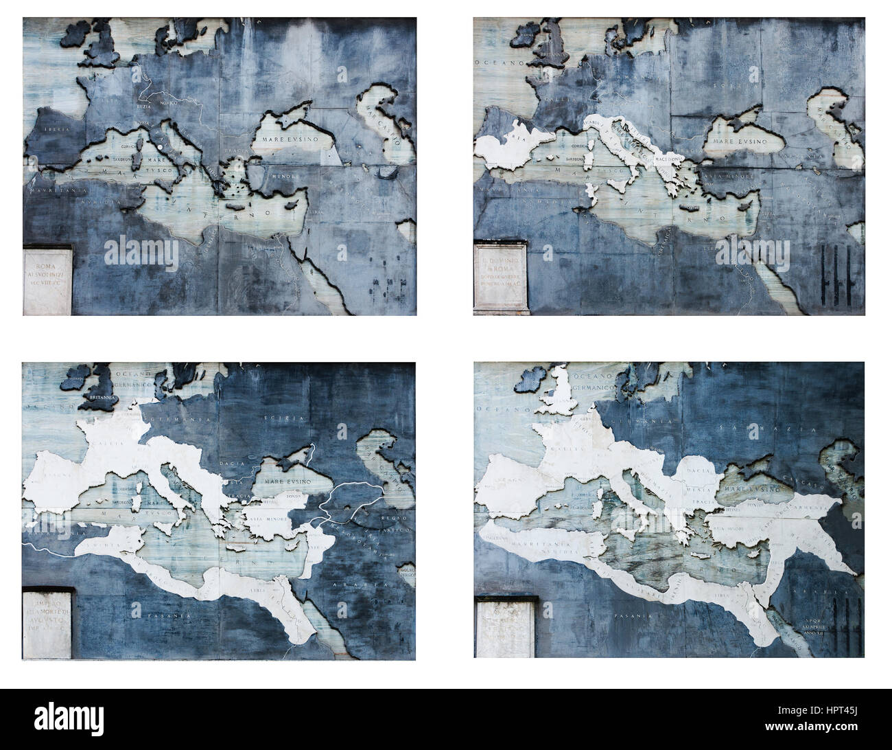 Ancient Roma Empire territory maps isolated on white Stock Photo - Alamy