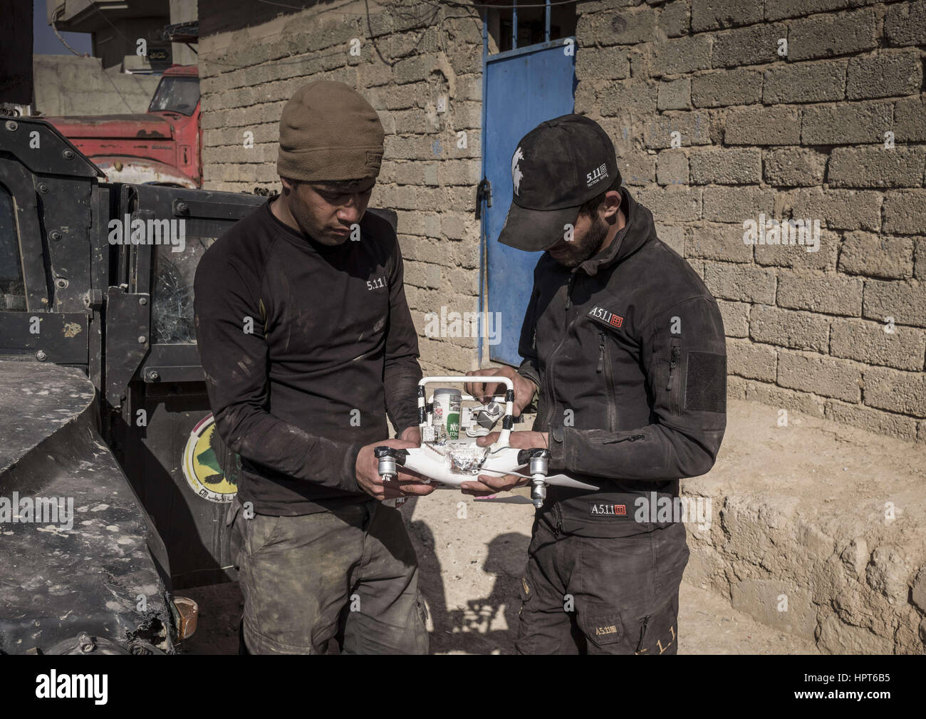 February 23, 2017 - Mosul, Nineveh Governorate, Iraq - Iraqi army ...