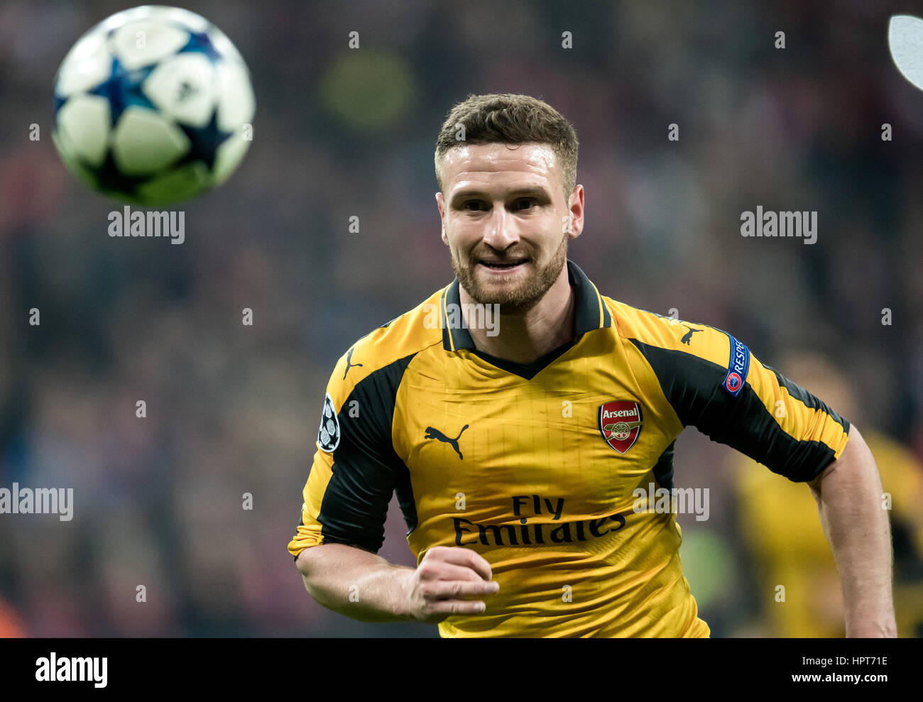 Arsenal's Shkodran Mustafi, photographed during the UEFA Champions ...